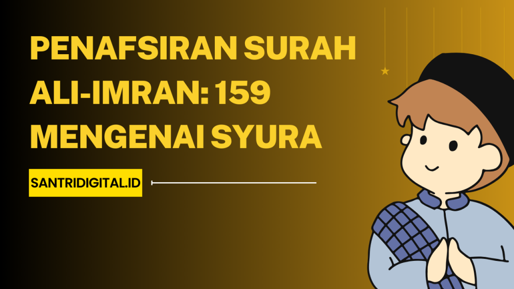 Penafsiran Surah Ali-Imran: 159 Mengenai Syura - Santri Digital